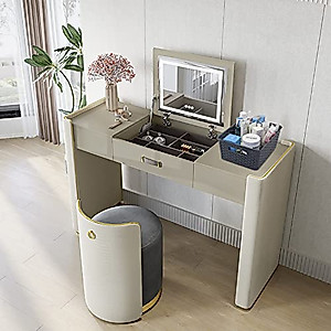 Readsky Plastic Woven Storage Basket with Handle, Gray, 4 Packs