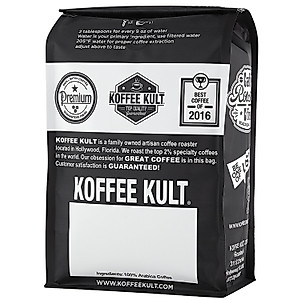 Koffee Kult Colombian Medium Roast Coffee Beans 100% Single Origin Colombia Arabica Whole Bean (Whole Bean, 32oz)