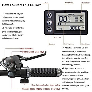 EUROBIKE Adult Electric Bicycles,Adult Folding Bikes, 550W high Speed brushless Motor, Removable 36V 12.5AH Lithium Battery, 26 inch Electric Bicycle (White)