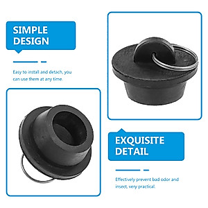 Housoutil 5pcs Sink Plug Bathtub Drain Sink Stopper Kitchen Drain Bathtub Plug Washbasin Plug Bath Tub Drain Plug Tub Drain Stopper Bathroom Sink Stopper Tub Stopper Car Dent Remover Rubber