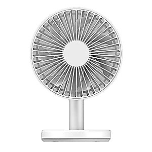SOARCHICK 5.5-Inch Small Fan for Desk Portable USB Personal Fan Rechargeable Battery Mini Table Fan 3 Speeds Powerful Wind 45° Manual Adjustable Desktop Quiet Fan for Office Home Bedroom