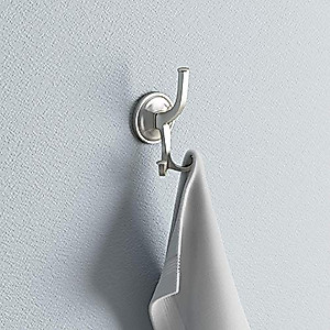 Delta Portman Triple Robe Hook in Satin Nickel
