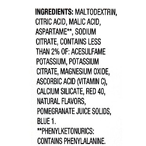 Great Value Berry Pomegranate Drink Mix, 6 Count per pack, 2.5 Oz (Pack of 2)