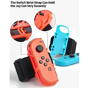 RTTACRTT Wrist Bands for Just Dance 2024 2023 2022 2021 Switch and for Zumba Burn It Up, Adjustable Elastic Dance Soft Straps for Switch & Switch OLED Joy Con Controller, 2 Pack for Adults and Kids