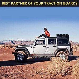 Mounting Pins Fit for MaxTrax MKII Recovery/Traction Boards, Lockable Theftproof Safety Mounting Pins Set, 4 Pack