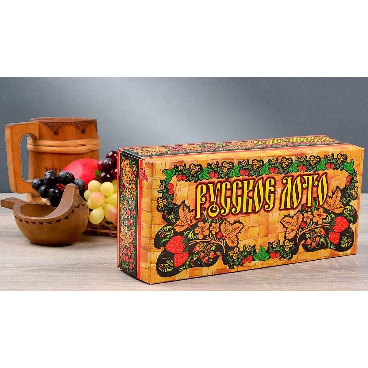 DADDY AMMO Russian Lotto Game Bingo Game Set - Travel Bingo Set - Board Games for Adults - Tombola Italian Game