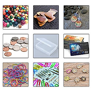 32PCS Playing Card Case Plastic Card Case Playing Card Deck Boxes Snaps Closed Trading Card Case Card Storage Organizer Clear Card Case Empty Plastic Storage Box for Gaming Cards, 3.8x2.7x0.8 Inch