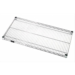 Quantum Storage Systems 1848C-1 Extra Wire Shelf for 18' Deep Wire Shelving Unit, Chrome Finish, 800 lb. Load Capacity, 1' H x 48' W x 18' D