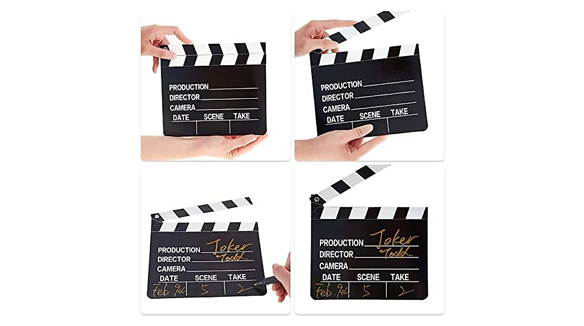 Film Director's Must-Have: 10 Writable Movie Clap Boards for Shooting