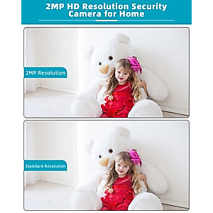 Security Camera Sets, Light Bulb Security Camera Indoor Camera Wireless with Phone App Baby Monitor with Camera and Audio 360° WiFi Cameras for Home Security Motion Tracking Full Color Night Vision