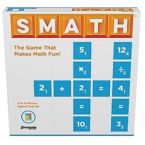 Pressman SMATH - The Game That Makes Math Fun! Multicolor, 5"