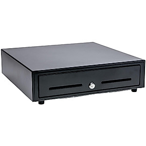 Star Micronics CD3-1616 5 Bill / 8 Coin Value Series Cash Drawer with 2 Media Slots and Included Cable (16" x 16") - Black