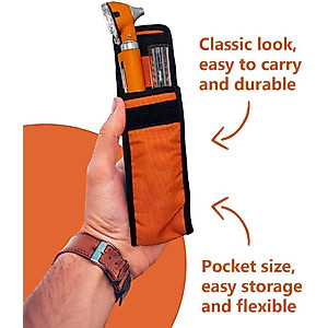 OdontoMed2011 LED Pocket Mini Otoscope Set Orange Color ODM