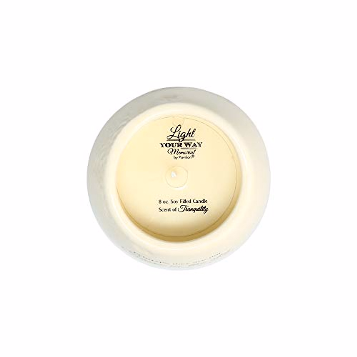 Pavilion Gift Company Light Your Way Memorial 19179 in Memory of Mother Ceramic Soy Wax Candle, White, 8 oz