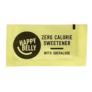 Amazon Brand - Happy Belly Zero Calorie Yellow Sucralose Sweetener Powder Packet, 1000 count (Previously Sugarly Sweet), 2.2 pound (Pack of 1)