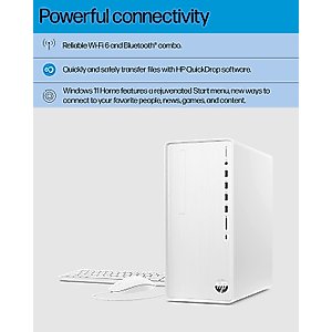 HP 2022 TP01 Pavilion Business Desktop Intel 12-Core i7-12700 64GB RAM 1TB PCIe SSD 2TB HDD NVIDIA GeForce RTX 3060 12GB GDDR6 HDMI DP DVI-D USB-C WiFi AX BT RJ-45 Windows 11 Pro w/RE USB