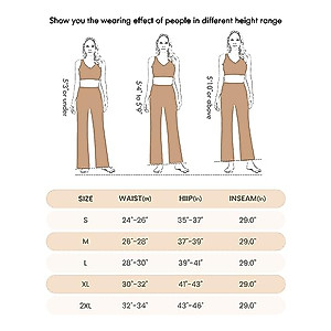 G4Free Fleece Lined Flare Yoga Pants for Women with Pockets Thermal Bootcut Dress Pants Winter Work Leggings (Black,L)