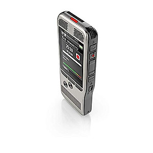 Pocket Memo 6000 Digital Recorder, Push Button, 2GB, Silver