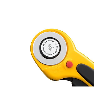 OLFA 45mm Rotary Cutter Replacement Blades, 5 Blades (RB45-5) - Tungsten Steel Circular Rotary Fabric Cutter Blade for Quilting, Sewing, Crafts, and Scrapbooking Fits Most 45mm Rotary Cutters