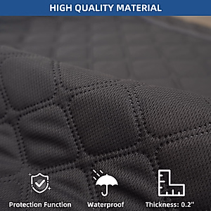 Eismodra Waterproof Recliner Chair Covers for Reclining Couch Slipcovers Seat Cushion,Anti-Slip Sofa Cover for Dogs Pets Furniture Protector Washable,Gray 23 x 35 inches (Only 1 Piece)