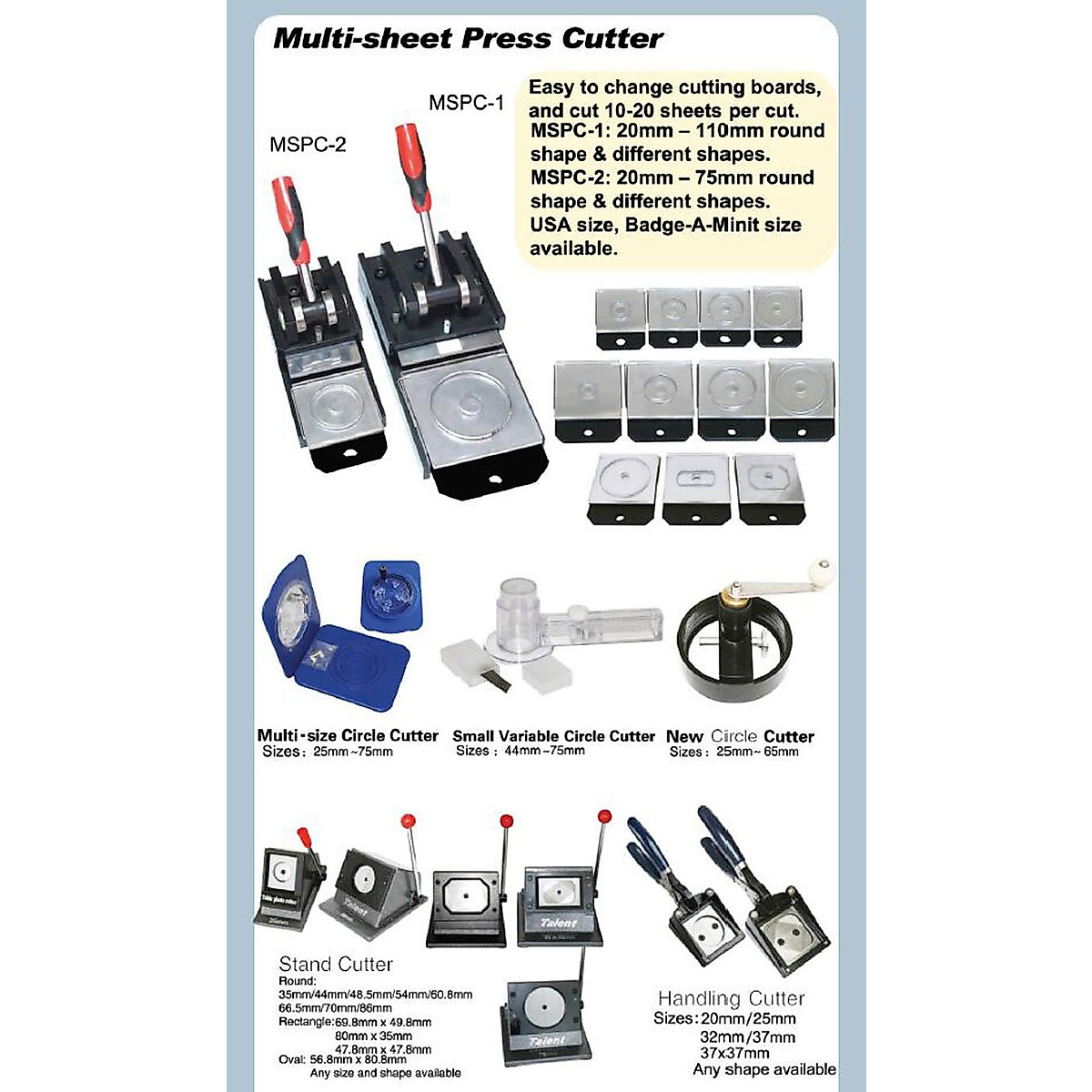 Asc365 3" 75mm Rubber Badge Button Parts for Maker Machine DIY