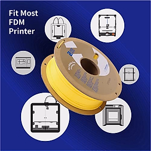 JUSTMAKER PLA Silk 3D Printer Filament, Upgrade Cardboard Spool, Silk Shiny Filament, Dimensional Accuracy +/-0.03mm, 1.75mm, 1kg, Blue