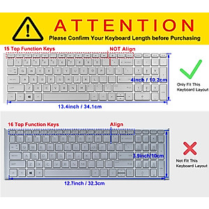 Keyboard Cover for HP 15.6 Laptop 15-dw 15-dy 15-ef 15-db/da/bs 15-bw/HP Envy x360 2-in-1 15.6 15-dy5033dx dy5073dx dy5399nr dy5599nr 15t-dw400/HP 17.3 Laptop 17-by/bs/ca 17-by4022wm by4025nr -Black