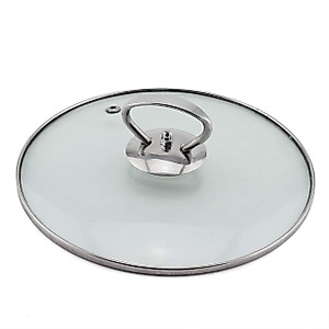 PZRT 2-Pack Universal Pot Lid Cover Knob Handle,Stainless Steel Replacement Cookware Pot Lid Handgrip Knob with Three Length Mounting Screws and Silicone Washer