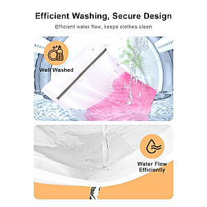 Anyongora 3Pcs Long-Lasting Mesh Laundry Bags (15.7x19.6 Inches) - Protects Delicates, Fine Mesh, Reusable Laundry Bag for Delicates, Laundry Bags Mesh Wash Bags for Home, Travel, Dorm, Gym