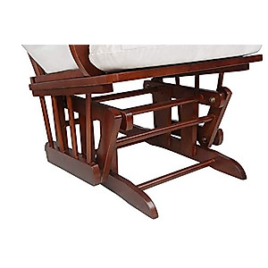 AFG Furniture Alice Glider Chair & Ottoman with Pillow, Espresso (Model: AlicePillow)