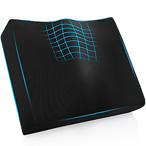 ZAUXO Memory Foam Seat Cushion: Office Chair Cushion, Seat Cushion for Tailbone, Sciatica, Lower Back Pain Relief Butt Pillow for Car, Office Chair, Wheelchair, Extra Large