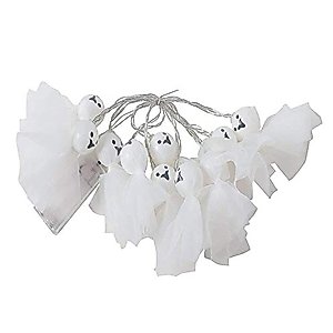 LED Halloween Lights,Party Ghost Battery Operated Fairy Lights Indoor Outdoor Garden Tree Decoration Wire Lights