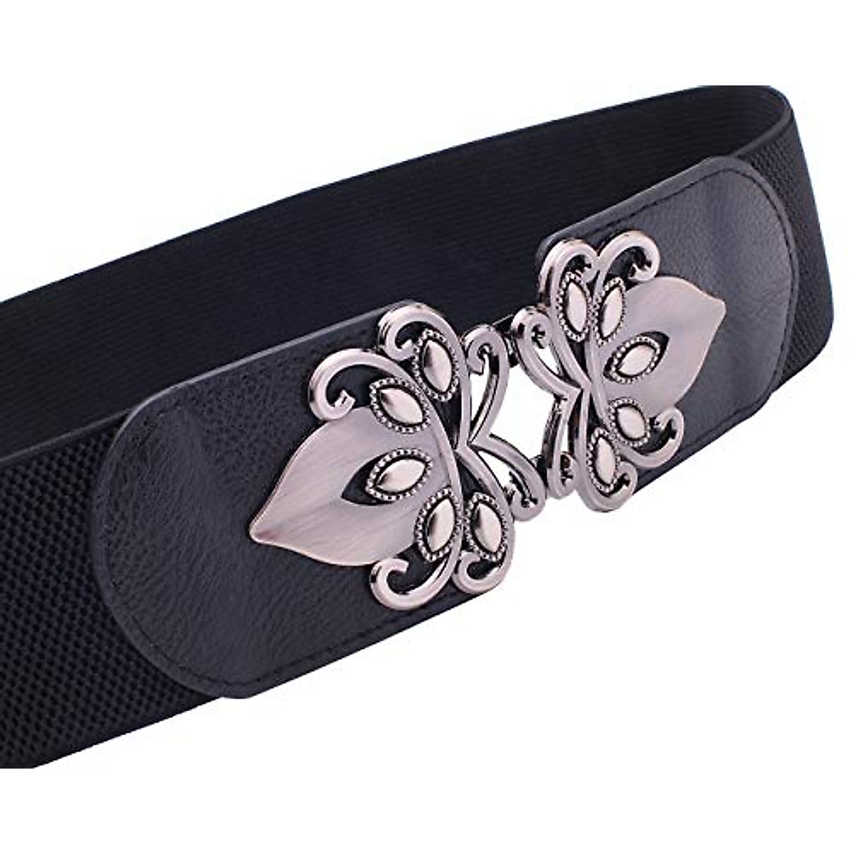 Syuer Womens Vintage Wide Elastic Stretch Waist Belt Retro Cinch Belt