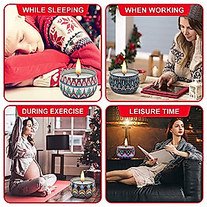 Weimingte 8 Pack Aromatherapy Candle Sets, Natural Soy Candle, 2.5oz, Stress Relief Candles for Home Scented, Home Decoration Candle for Valentine's Day, Holiday and Party, Christmas