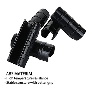 50 PCS 1 inch Greenhouse Clamps Clips 26mm Black ABS Snap Clamp Tube Clip Garden Buildings Tube Clip for Greenhouse Film, Sunshade Nets, Frame Shelters (Outer Ø 1.26”inner Ø 1”)