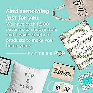 Pattern Pop Personalized Infinity Symbol Couples Mini Throw Pillow - Measures 9.5 Inches X 9.5 Inches (Insert is Included) Complete Very Small Throw Pillow