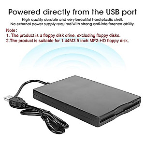 Tangxi 3.5 Floppy Disk Reader, Portable 3.5 USB External Floppy Drive External Removable 3.5-Inch PC Floppy Drive Card Reader for Windows