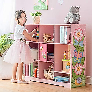 Fantasy Fields - Magic Garden Adjustable Cube Bookshelf, 9 Cube Storage Bookshelf