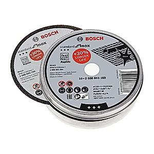 Bosch 2608603254 Standard for INOX-Rapido Straight Cutting disc, White