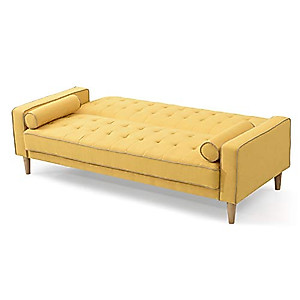 Glory Furniture Futon Sofa Bed, Yellow