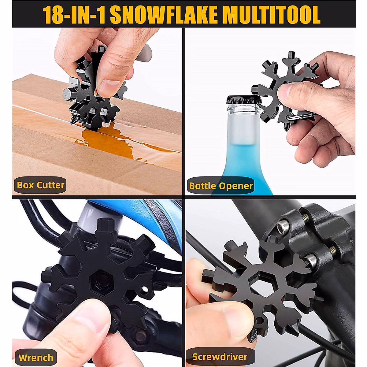 Gifts for Men, Birthday Gifts for Men, Christmas Gifts for Men, Dad, Boyfriend, Husband - Mens Gifts Ideas, Anniversary Unique Gifts for Men, Cool Gadgets for Men with Tumbler Snowflake Multitool Pen