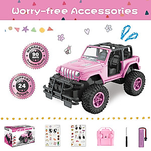 NQD Remote Control Car RC Racing Cars 1:16 Scale 80 Min Play 2.4Ghz Off Road RC Trucks with Storage Case All Terrain Cars Toys Gifts All Terrain Vehicle Toy Boys Girls Teenagers…