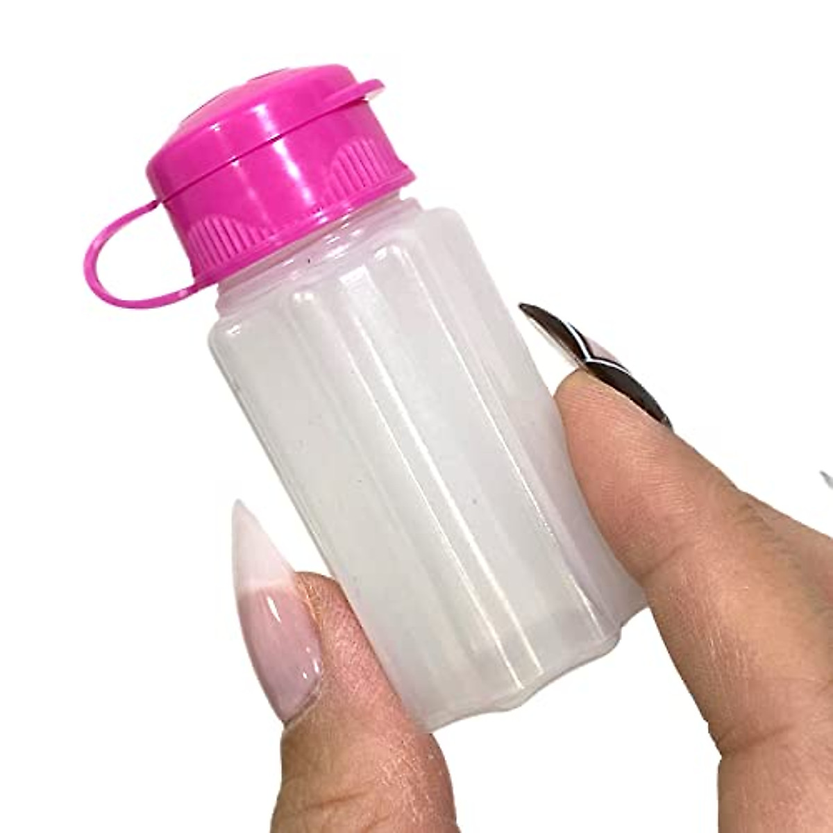 Azi 2pc NO SPILL Mini Camping Salt & Pepper Shakers - To Go Salt Shaker for Picnic Work Lunch Box Travel RV Outdoors Hunting Fishing (1.18 oz each) - Tight Seal - BPA FREE