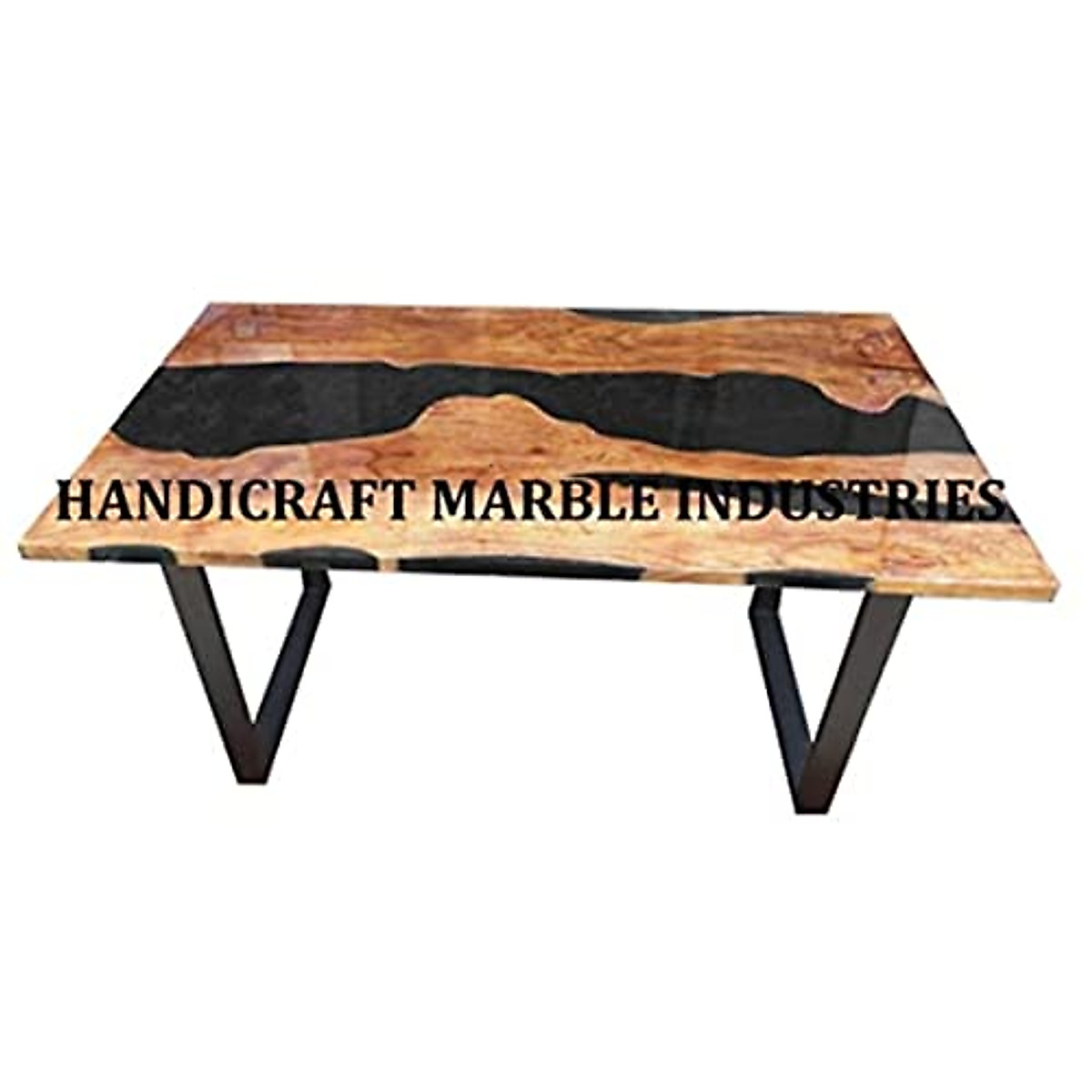 Handmade Epoxy Table Live Edge Wooden Table Epoxy Resin River Table Natural Wood Dining table Natural Epoxy Table Resin Table