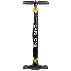 Capstone Steel Floor Pump, Black