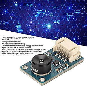 IR Array Thermal Imaging Camera Module, 3.3V 5V Plug and Play Temperature Sensor IR Module 32x24 PX for Intrusion Motion Detection