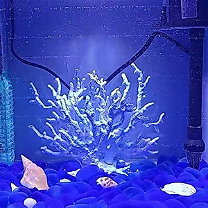 ZAINEE Fish Tank Decor, 1pc Artificial Coral Aquarium Fish Tank Decoration Landscape Ornament Aquarium Accessories Supplies Blue