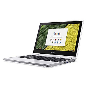 Acer Chromebook Spin 11 Convertible Laptop, Celeron N3350, 11.6 Inches HD Touch, 4GB DDR4, 32GB Storage, Wacom EMR Pen, Pearl White, CP511-1HN-C7Q1