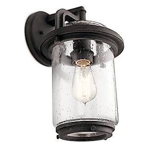 Bailey Street Home 1 Light Medium Outdoor Wall Lantern with Vintage Industrial Inspirations 14 inches Tall by 8 inches Wide Vintage Industrial Outdoor Wall Medium 147-Bel-2748986