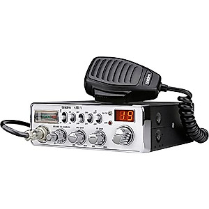 Uniden PC68LTX 40-Channel CB Radio with PA/CB Switch, RF Gain Control, Mic Gain Control, Analog S/RF Meter, Instant Channel 9, Automatic Noise Limiter, and Hi-Cut Switch,Silver